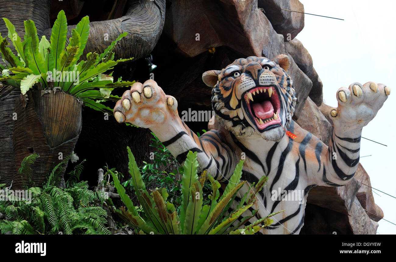 Tiger sculpture, Patong, Thailand, Asia Stock Photo - Alamy