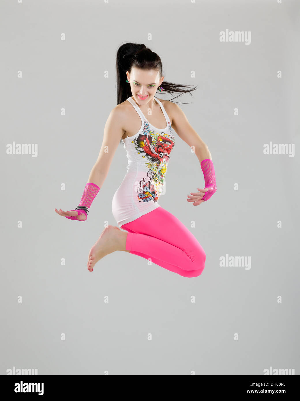 images jumping girl Stock Photo - Alamy