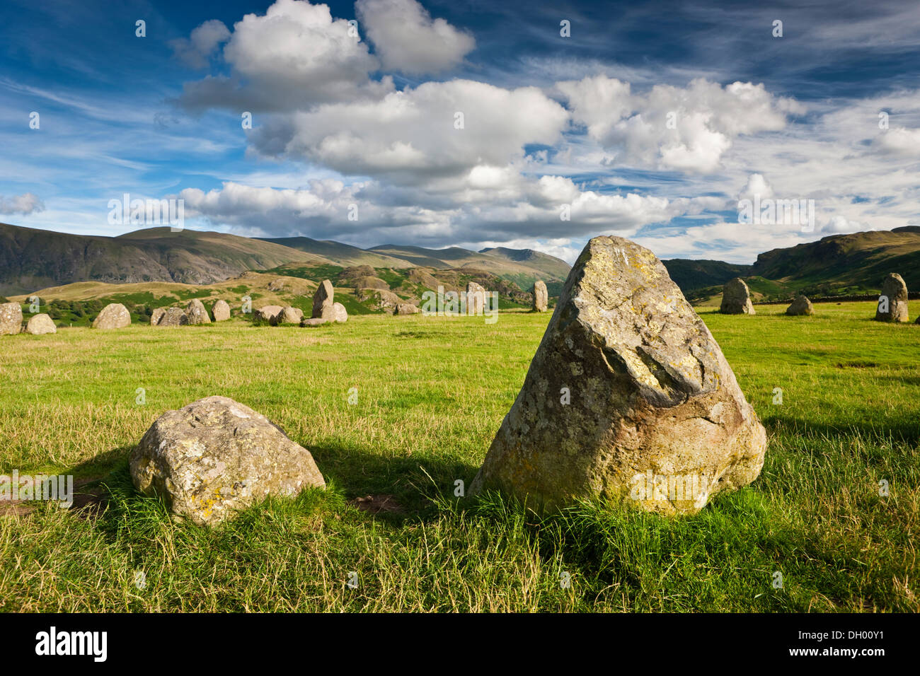 Castlerigg Stone Circle, Lake District, England, United Kingdom Stock ...