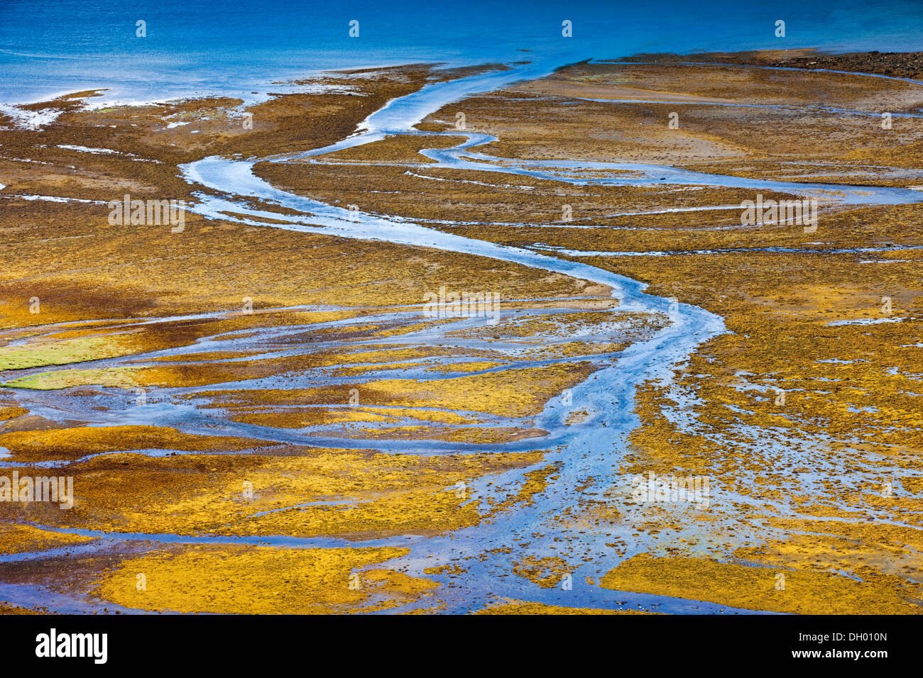 Estuary at low tide, Isle of Skye, Scotland, United Kingdom Stock Photo ...