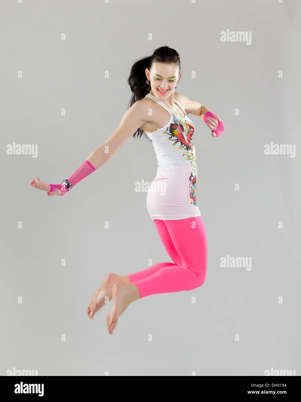 images jumping girl Stock Photo - Alamy