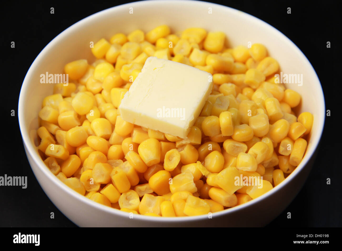 Corn with butter Stock Photo - Alamy