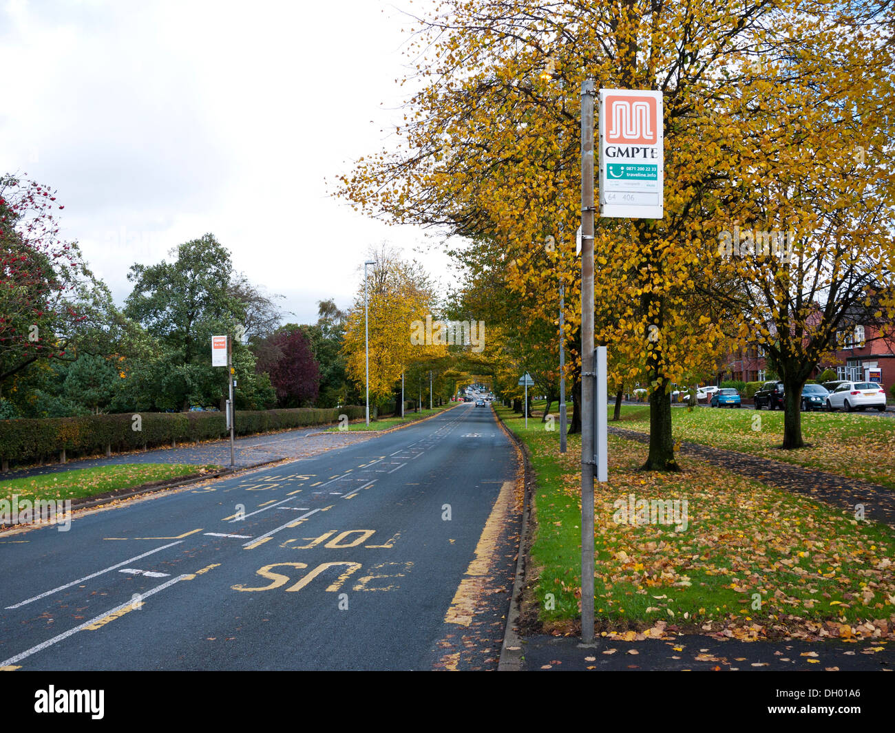 Autumn scene in Chadderton, Oldham, Greater Manchester, UK Stock Photo ...