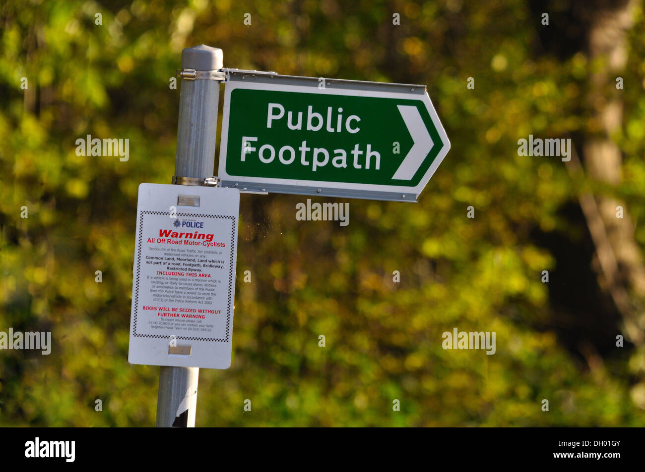 Public warning sign hi-res stock photography and images - Alamy
