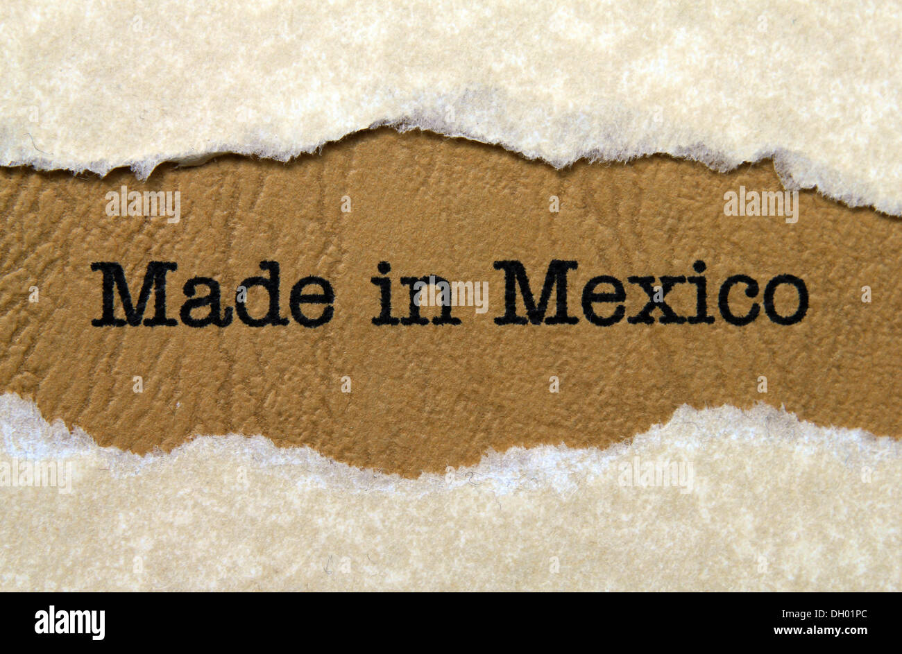 Made in Mexico text on paper Stock Photo - Alamy