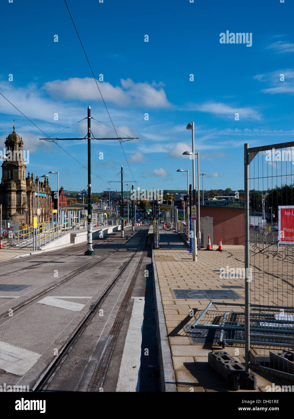 The New Metrolink Tram system at Mumps Station due to be opened in 2014 ...