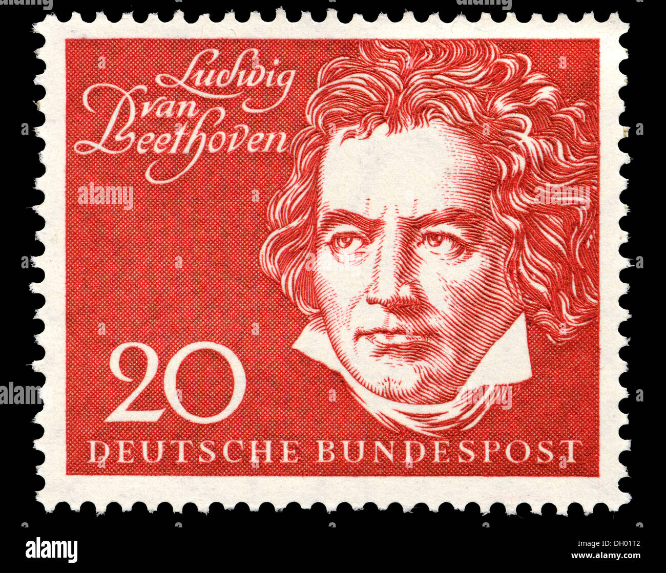 Ludwig van beethoven postage stamp hi-res stock photography and images ...