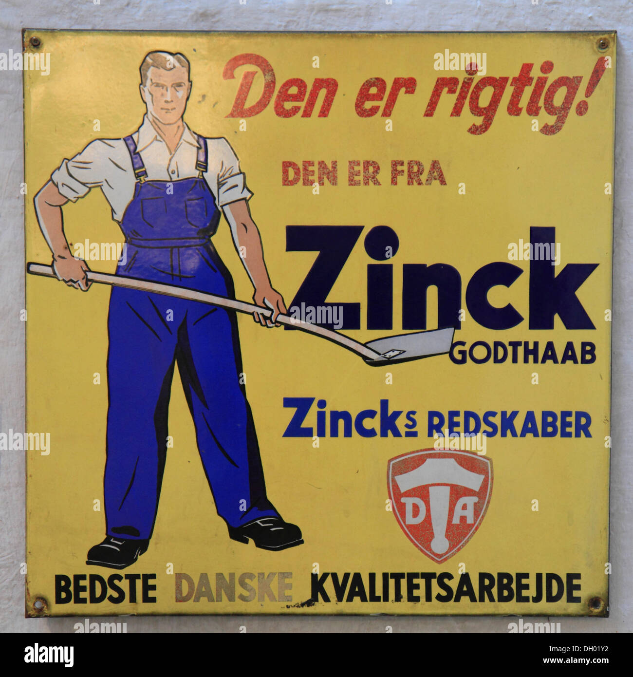 Enamel advertising sign hi-res stock photography and images - Alamy