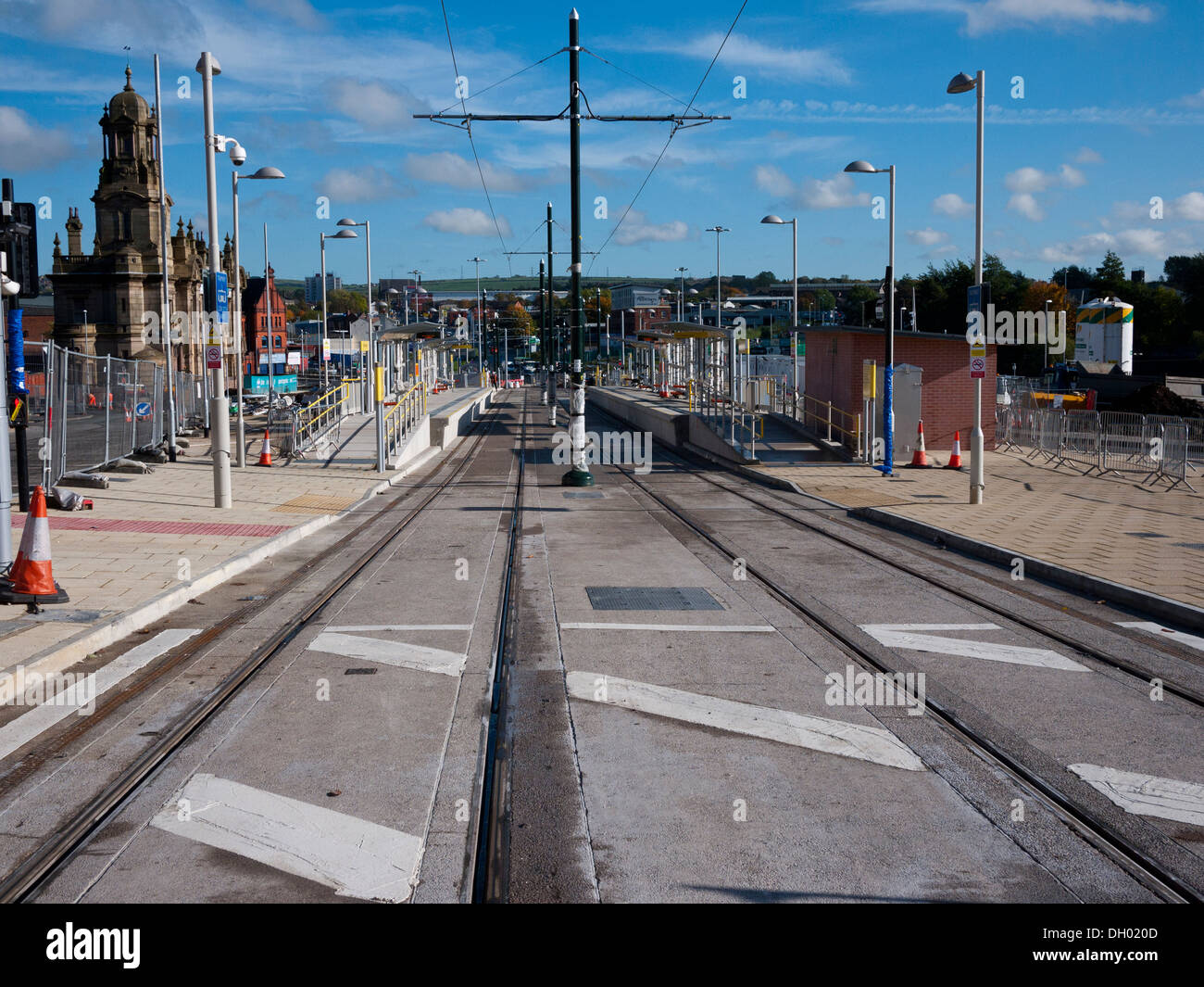 The New Metrolink Tram system at Mumps Station due to be opened in 2014 ...