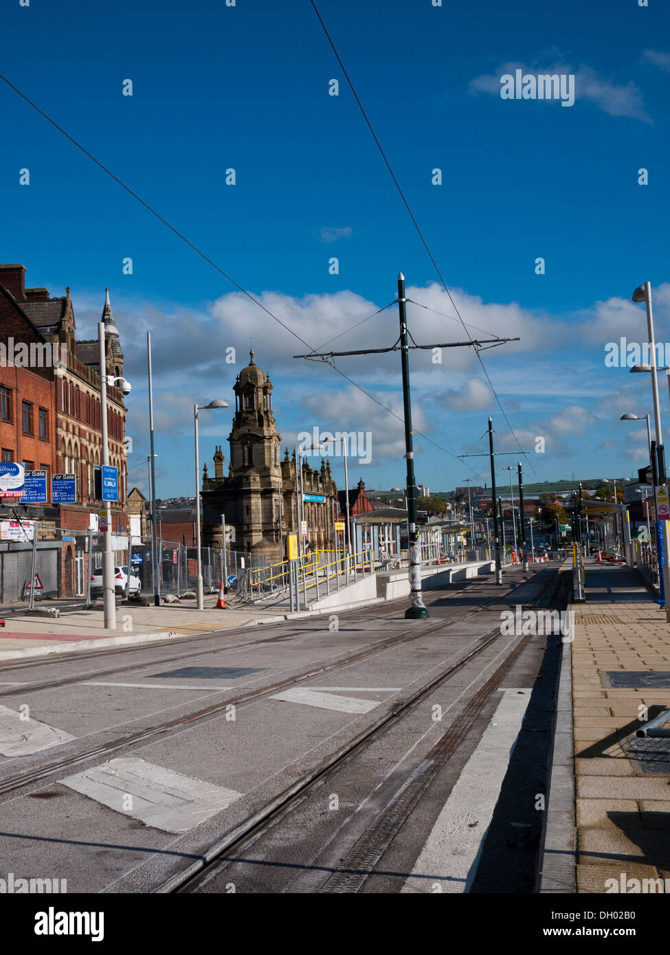 The New Metrolink Tram system at Mumps Station due to be opened in 2014 ...