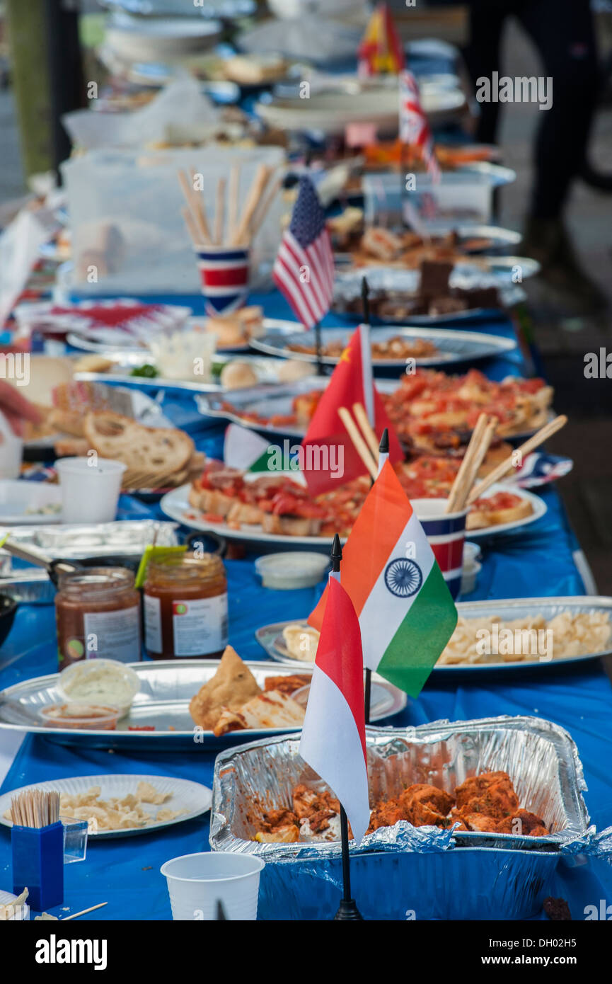 Tables trestle table hi-res stock photography and images - Alamy