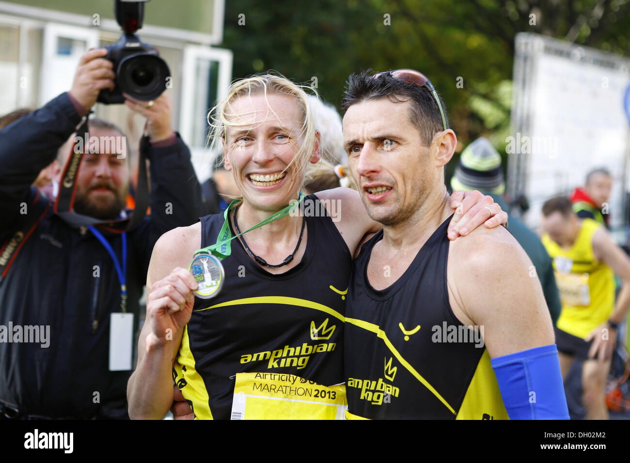 Dublin, Ireland. 28th October 2013. The winner of the women's race ...