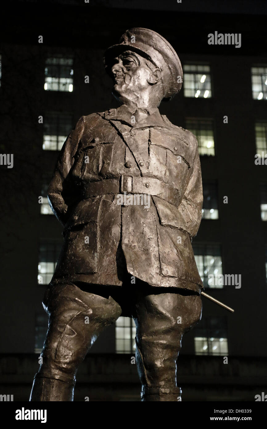 Bronze statue of Field Marshal Alan Brooke, Whitehall, St. James's ...