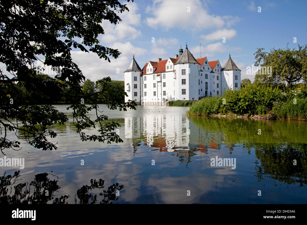 Schloss Gluecksburg Castle, a Renaissance castle in Gluecksburg on the ...