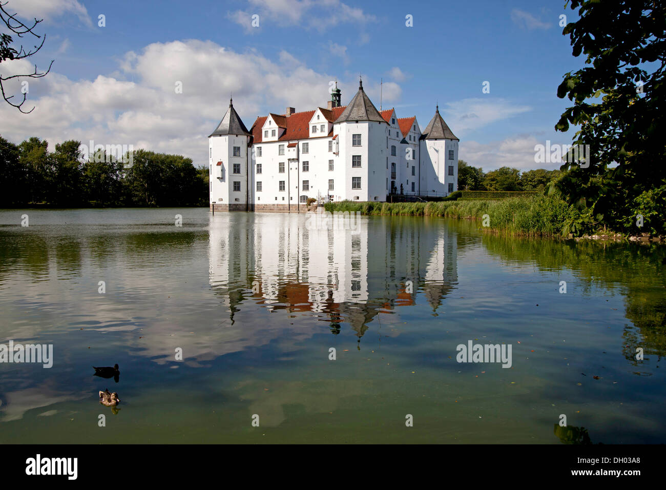 Schloss Gluecksburg Castle, a Renaissance castle in Gluecksburg on the ...