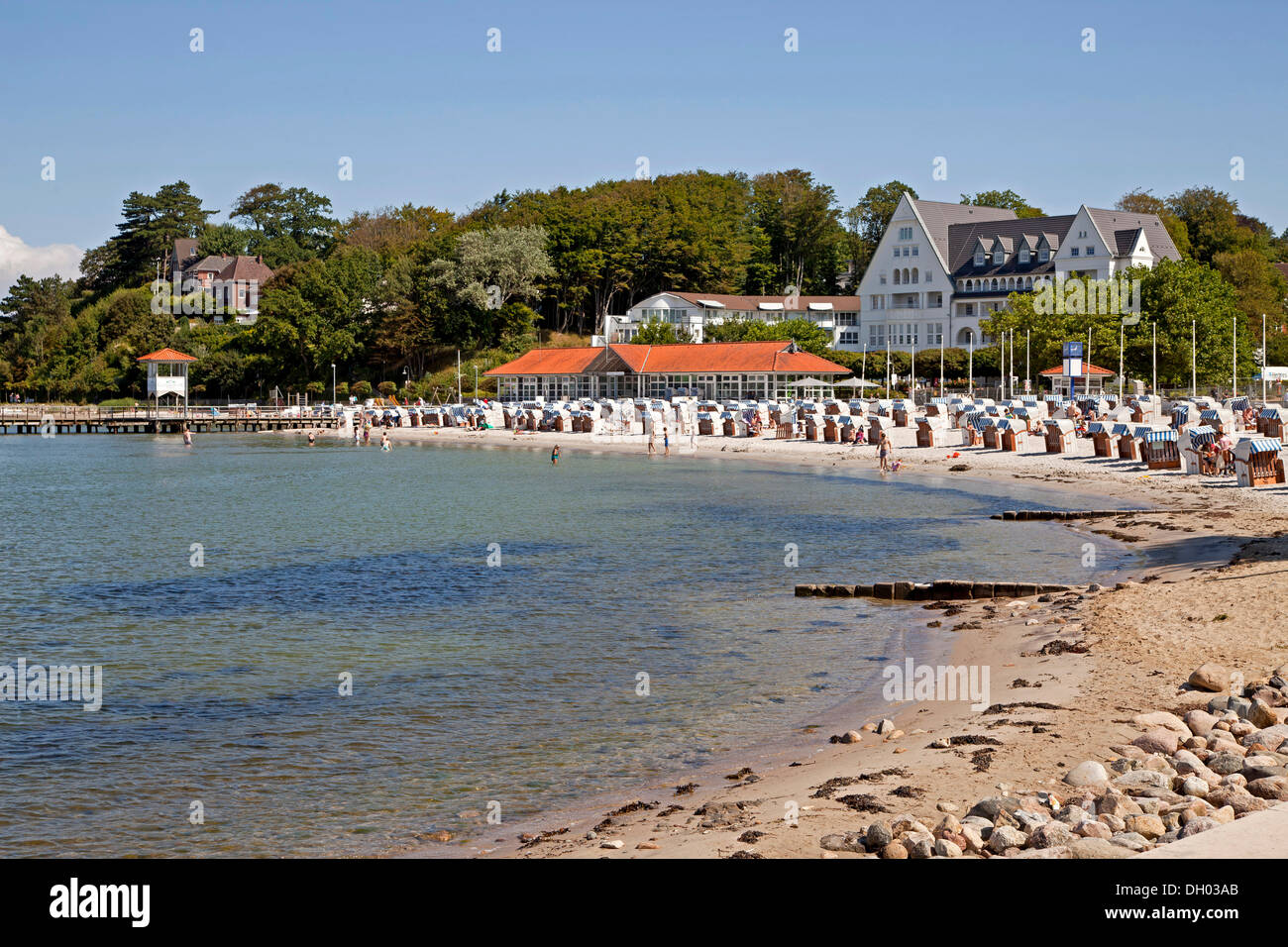 Beach on the Baltic Sea near Gluecksburg, Schleswig-Holstein Stock ...