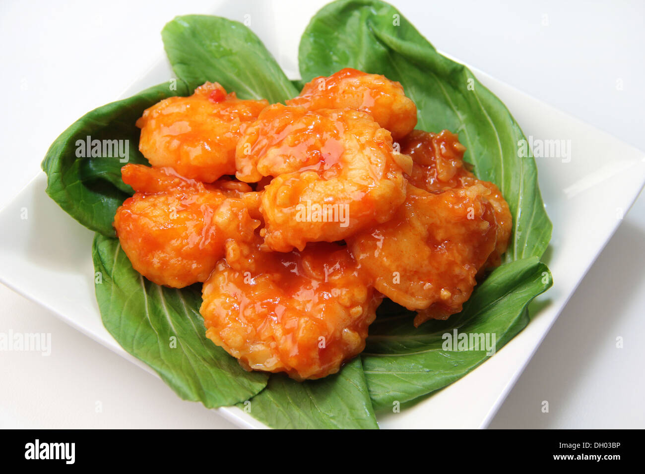 Ebi chili (Stir-fried shrimp in chilli sauce Stock Photo - Alamy