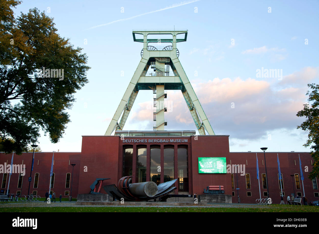 The German Mining Museum, "Deutsches Bergbau-Museum" with headframe ...