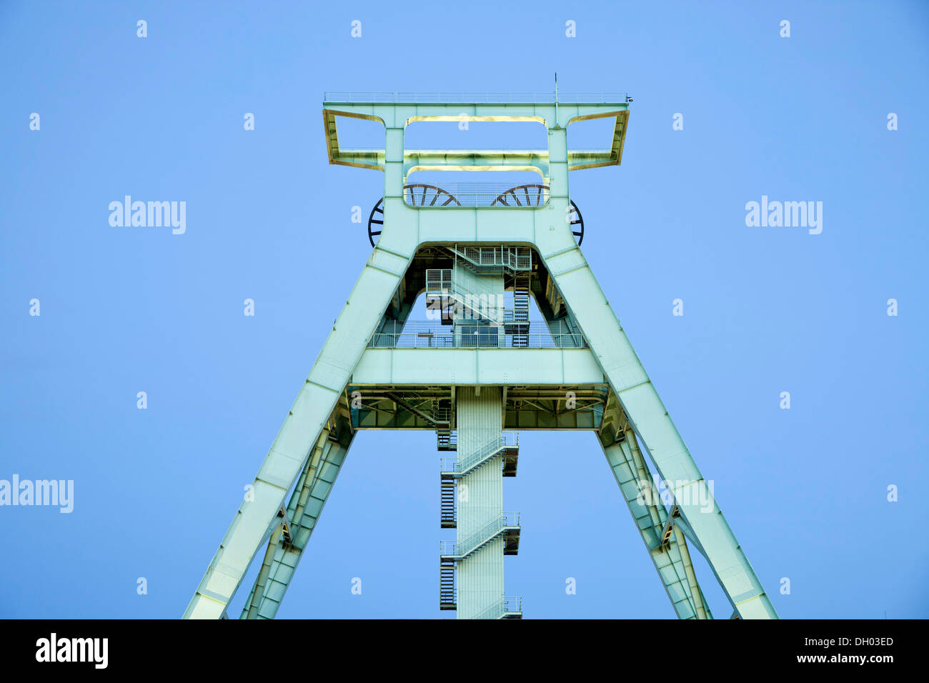 The German Mining Museum, "Deutsches Bergbau-Museum" with headframe ...