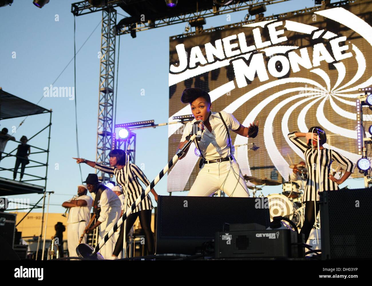 Las Vegas, NV, USA. 27th Oct, 2013. Janelle Monae, on stage at the ...