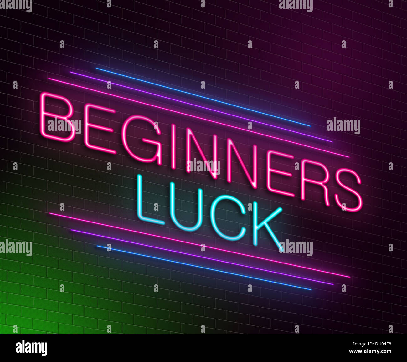 Beginners luck concept Stock Photo - Alamy