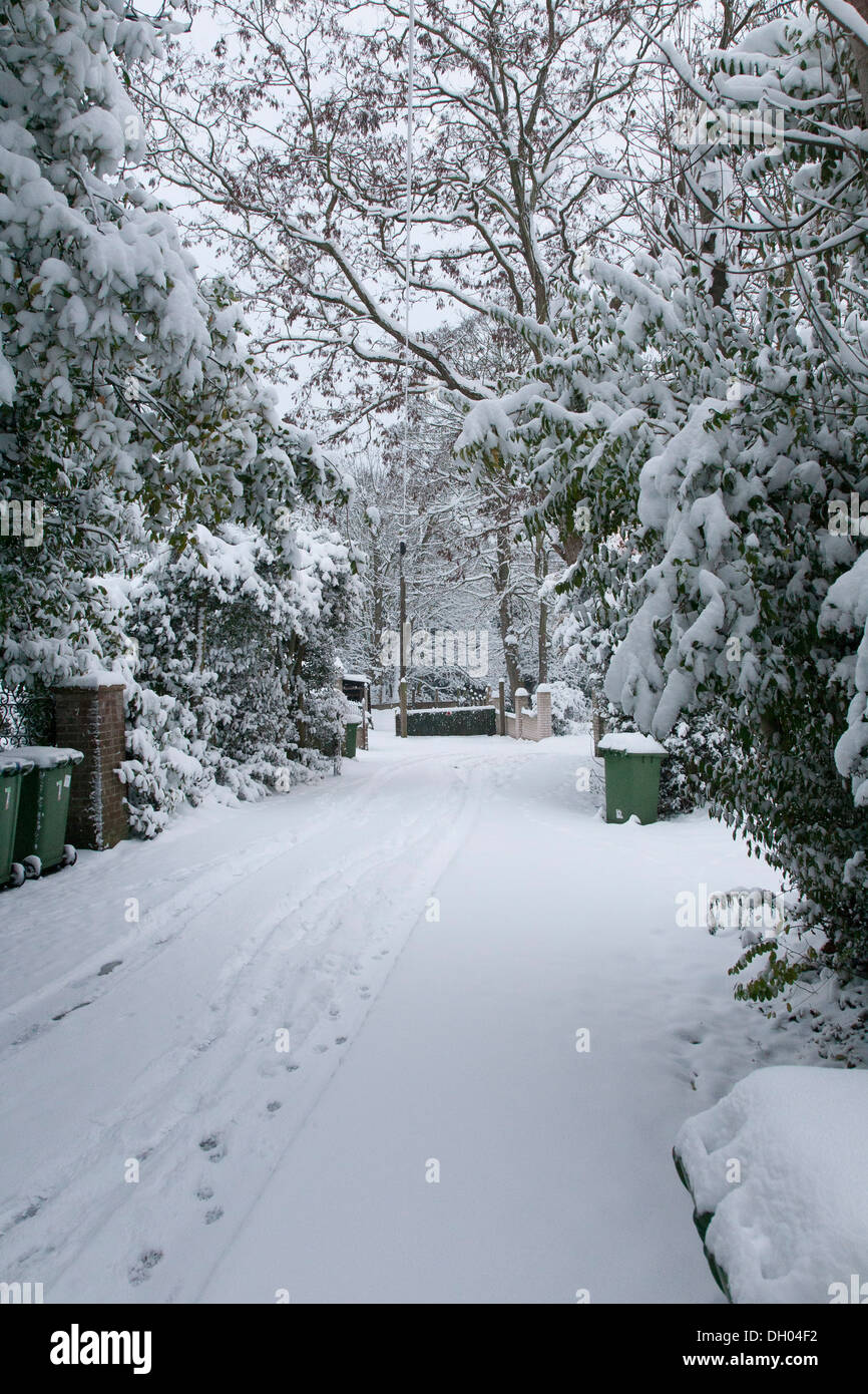 City street covered with snow hi-res stock photography and images - Alamy