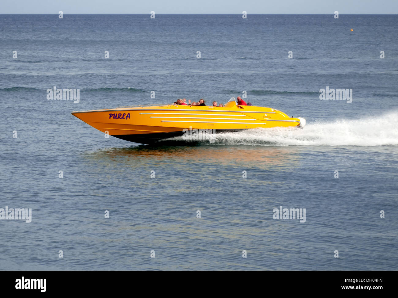 Documentary image of a speed boat ride in Bridlington, East Yorkshire ...