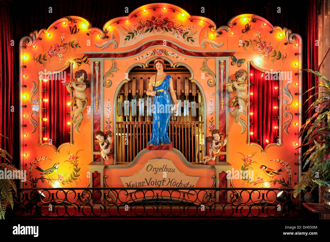 Old Heinrich Voigt carousel organ or fairground organ, historical ...