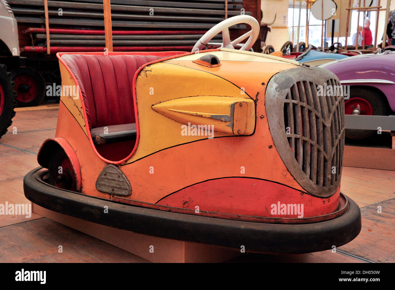 Dodgem car from an old Autodrom, circa 1938, historical Oktoberfest ...