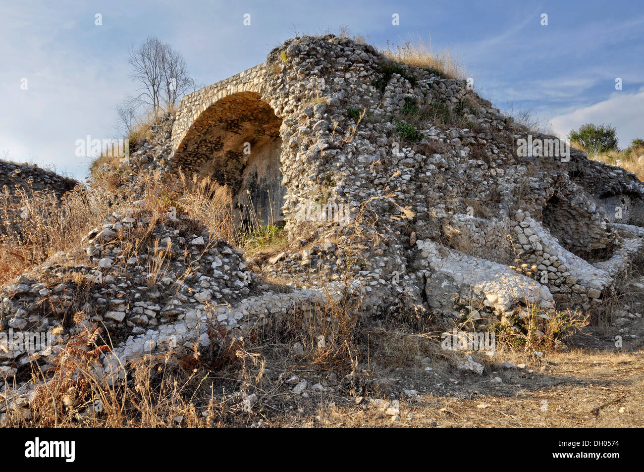 Remains of the Roman baths at the archaeological site of the ancient ...