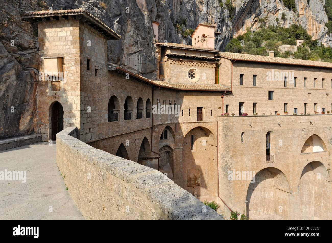 Monastery of St. Benedict or Sacro Speco, near Subiaco, Lazio, Italy ...