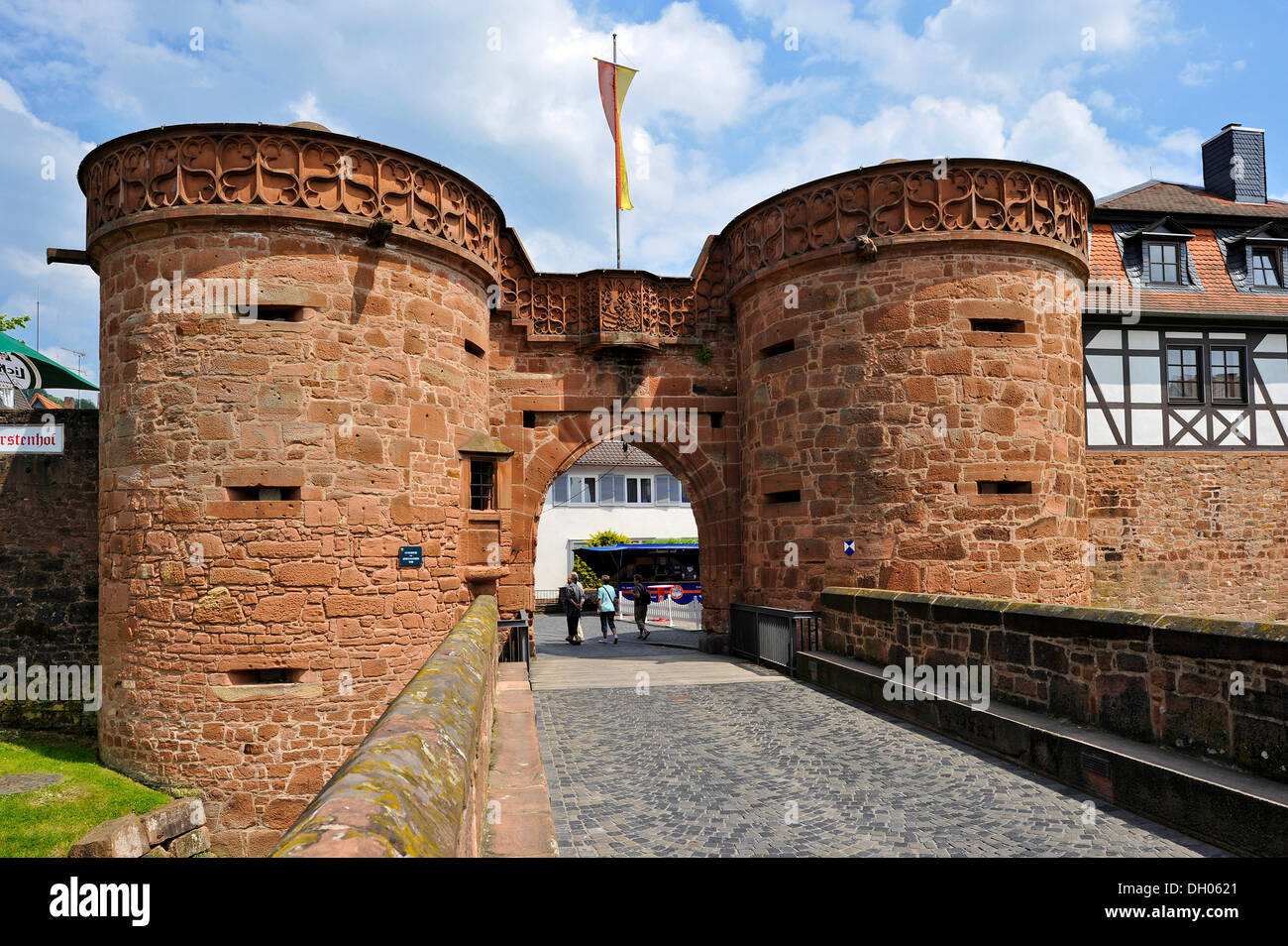 Jerusalem Gate or Untertor gate on the western moat of the medieval ...
