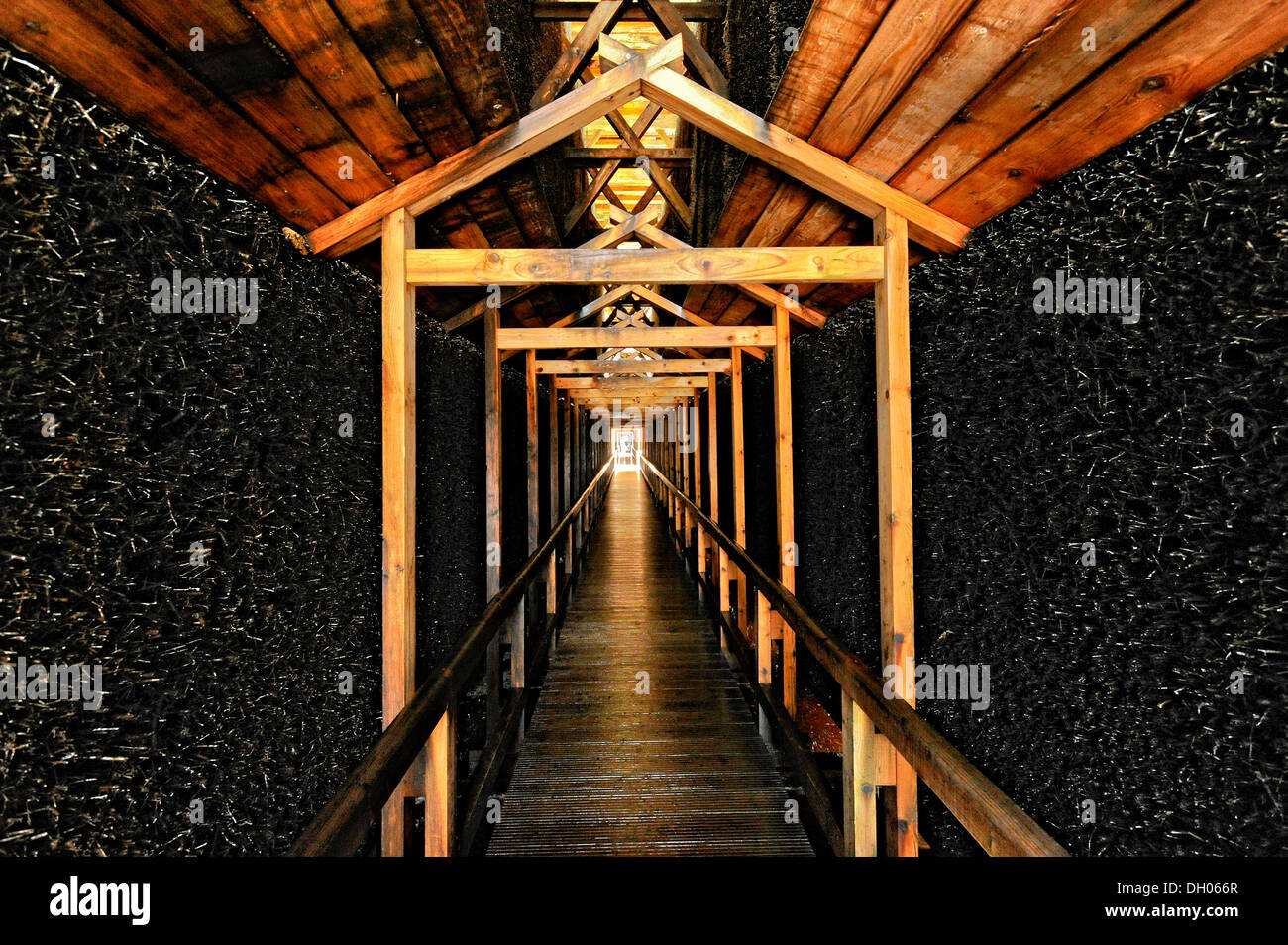 Graduation tower, covered walkway, Bad Orb, Hesse, Germany Stock Photo ...