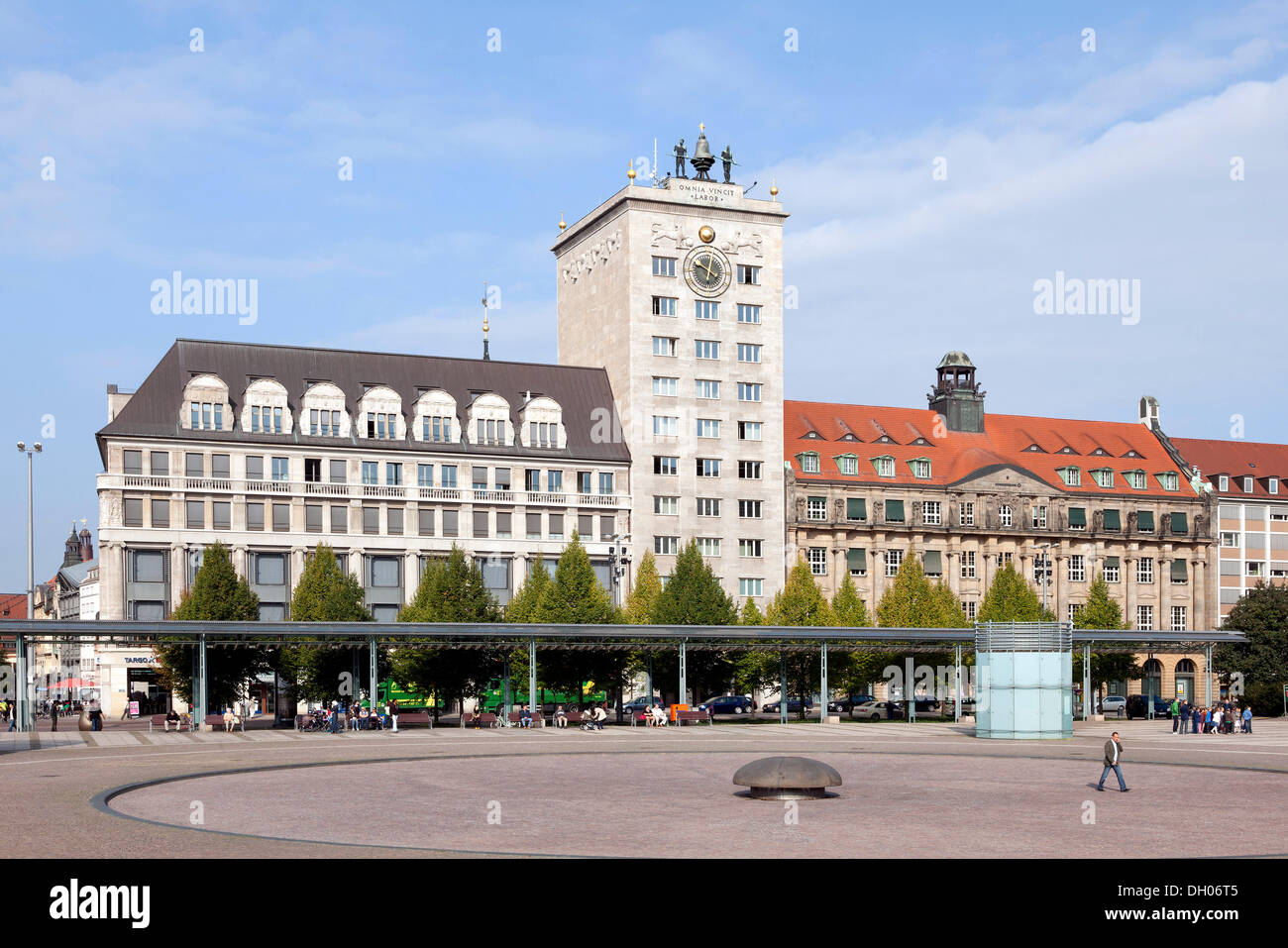 Kroch-Haus building, Augustusplatz square, Leipzig, Saxony ...