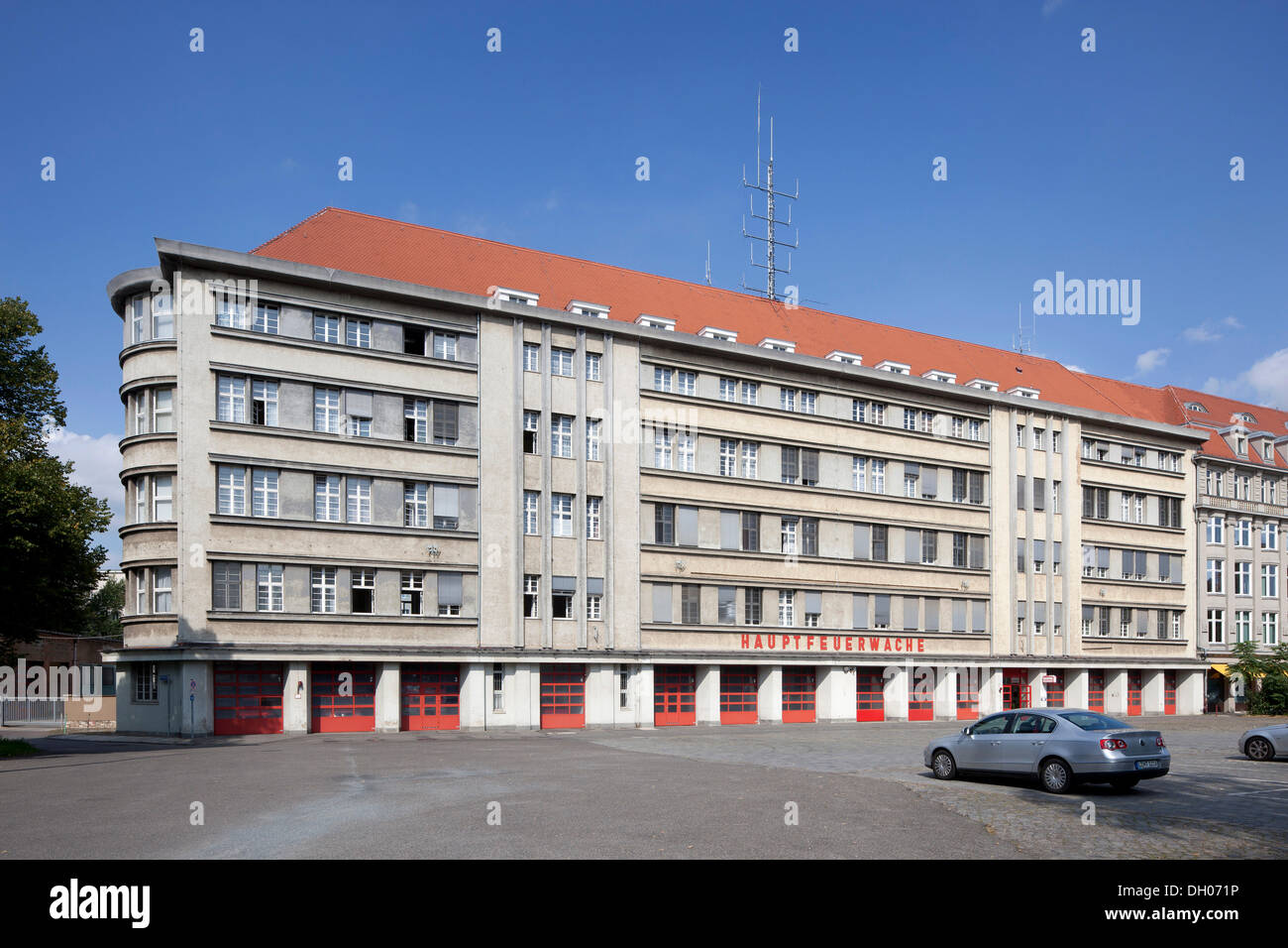 Main fire station, Leipzig, PublicGround Stock Photo - Alamy