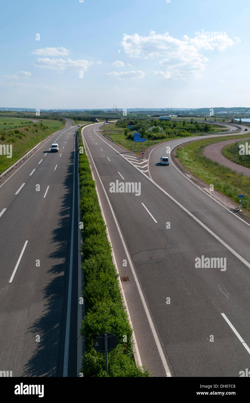 A71, Autobahn, motorway, exit, Erfurt-Schwerborn, in the direction of ...