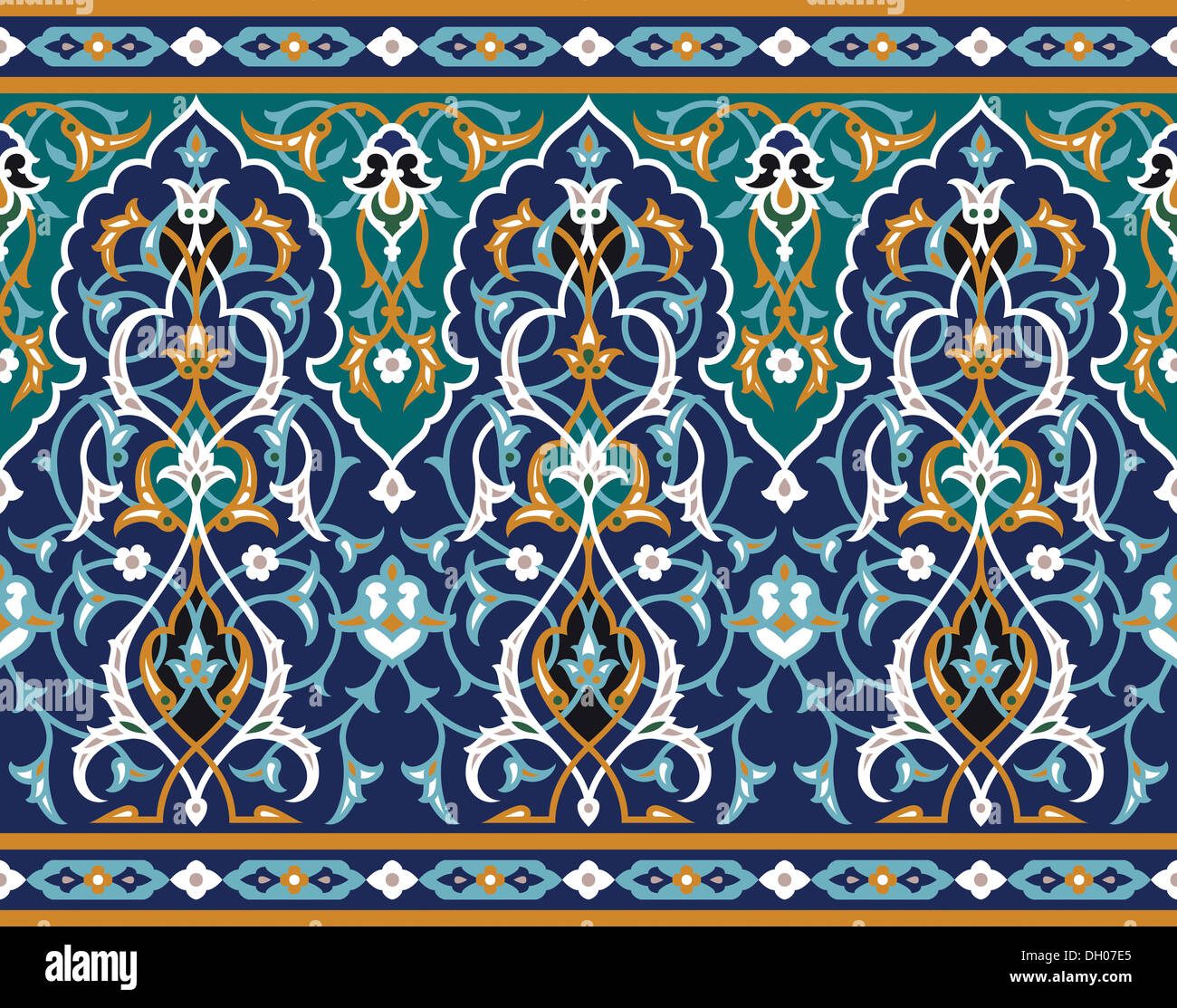 Arabic Seamless Border Stock Photo - Alamy