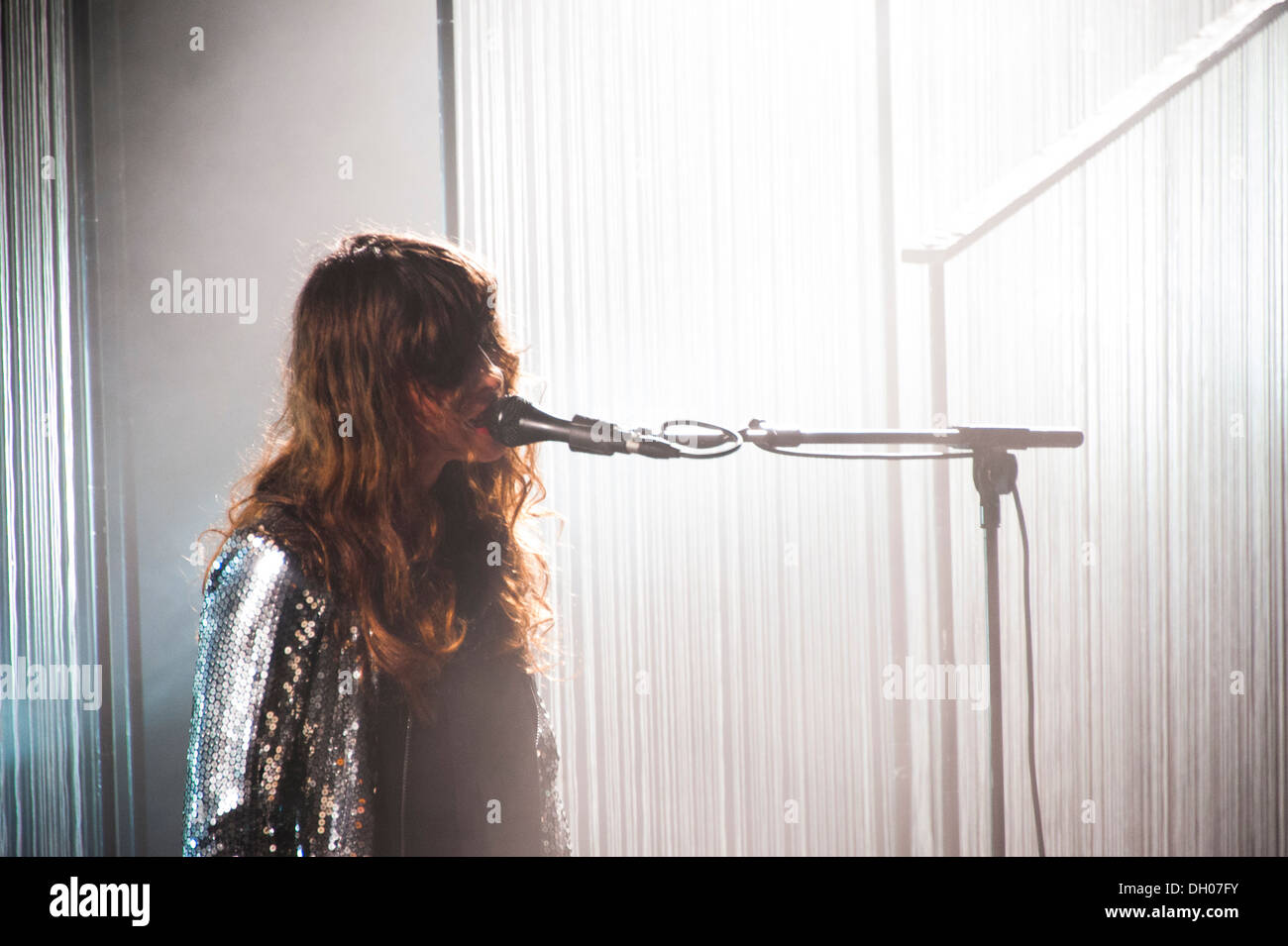 Victoria Legrand of Beach House performs at Piper Club, Rome (IT Stock ...