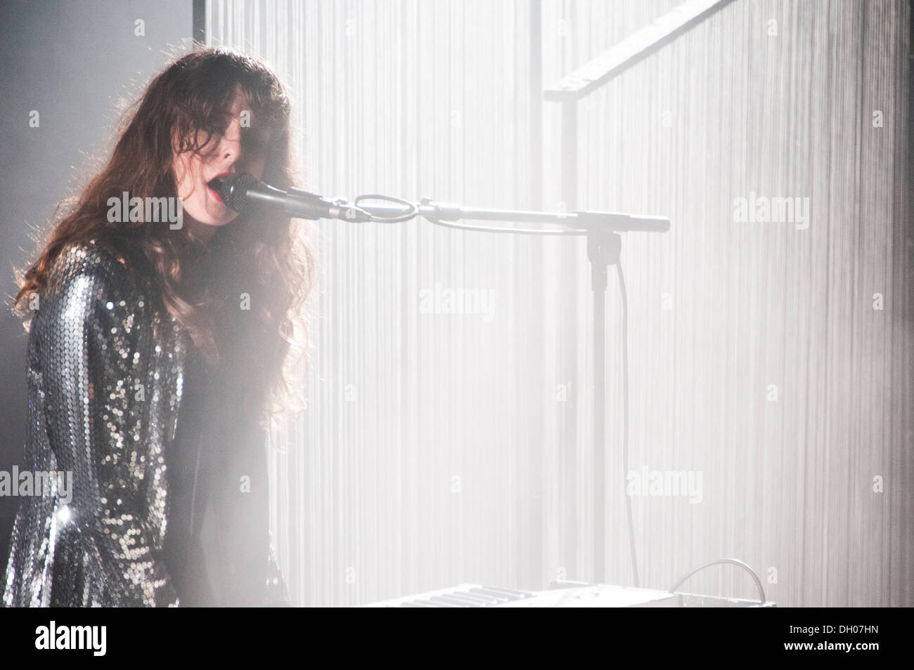 Victoria Legrand of Beach House performs at Piper Club, Rome (IT Stock ...