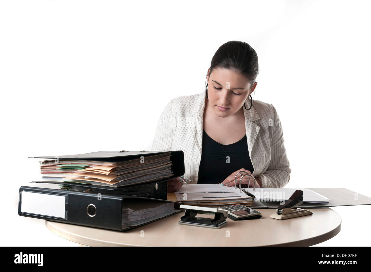 Women desk files hi-res stock photography and images - Alamy
