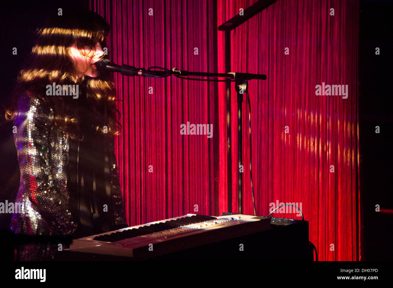 Victoria Legrand of Beach House performs at Piper Club, Rome (IT Stock ...