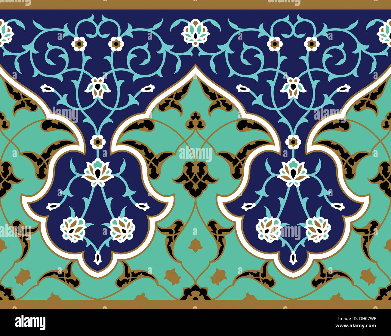 Arabic Seamless Border Stock Photo - Alamy