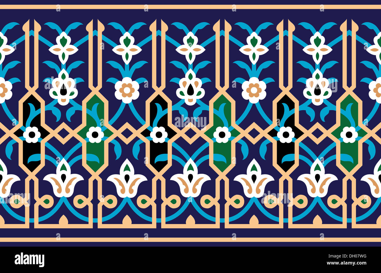 Arabic Seamless Border Stock Photo - Alamy