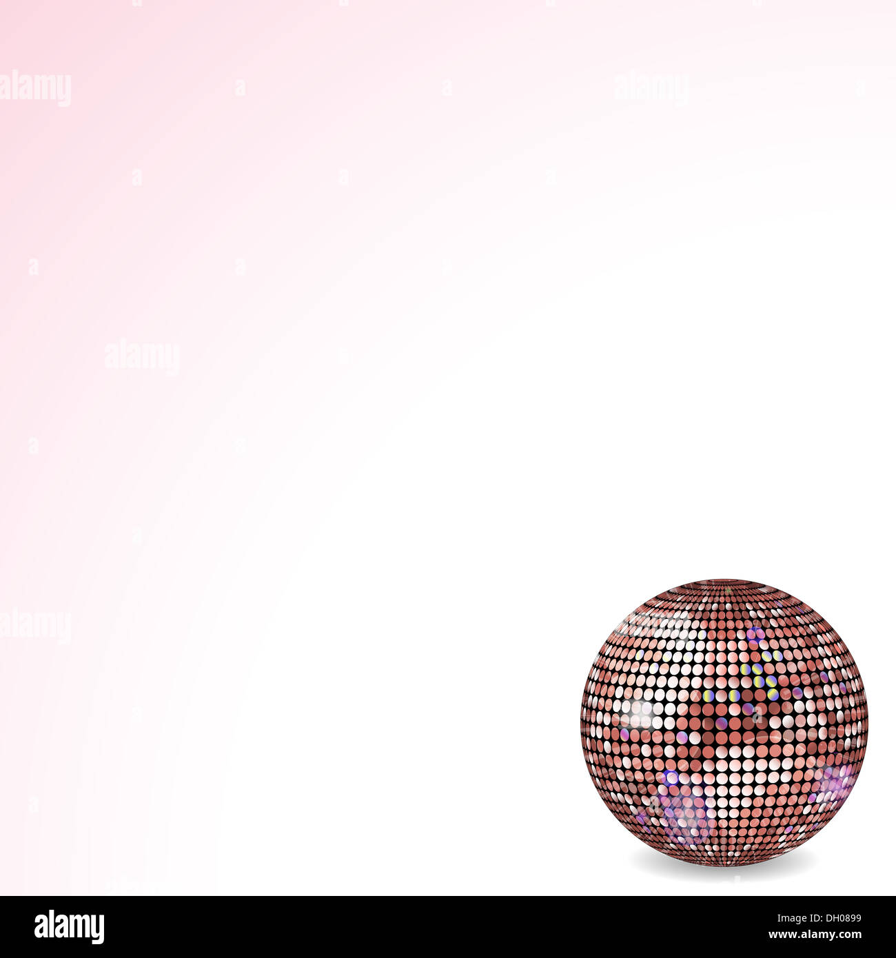 Disco Ball Background in Metallic Pink Stock Photo - Alamy