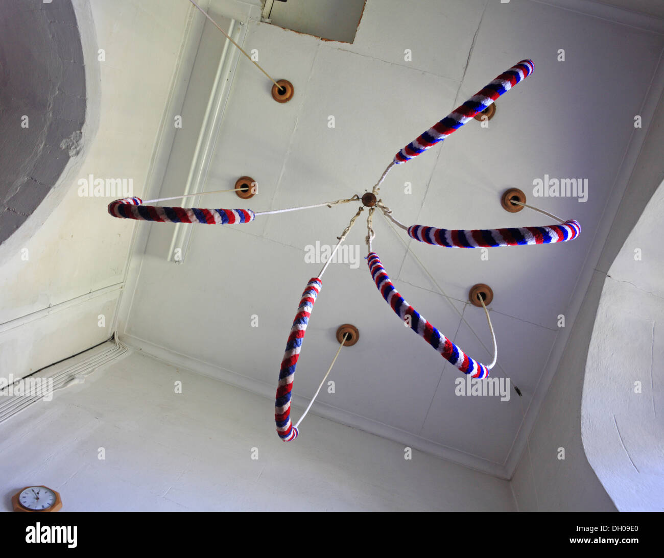 Church bell ropes ringing hi-res stock photography and images - Alamy