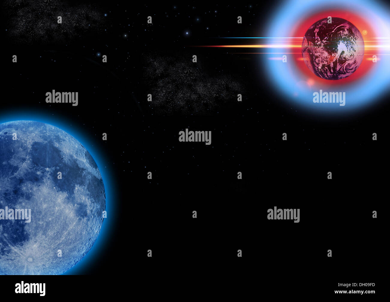 Planets in night sky hi-res stock photography and images - Alamy