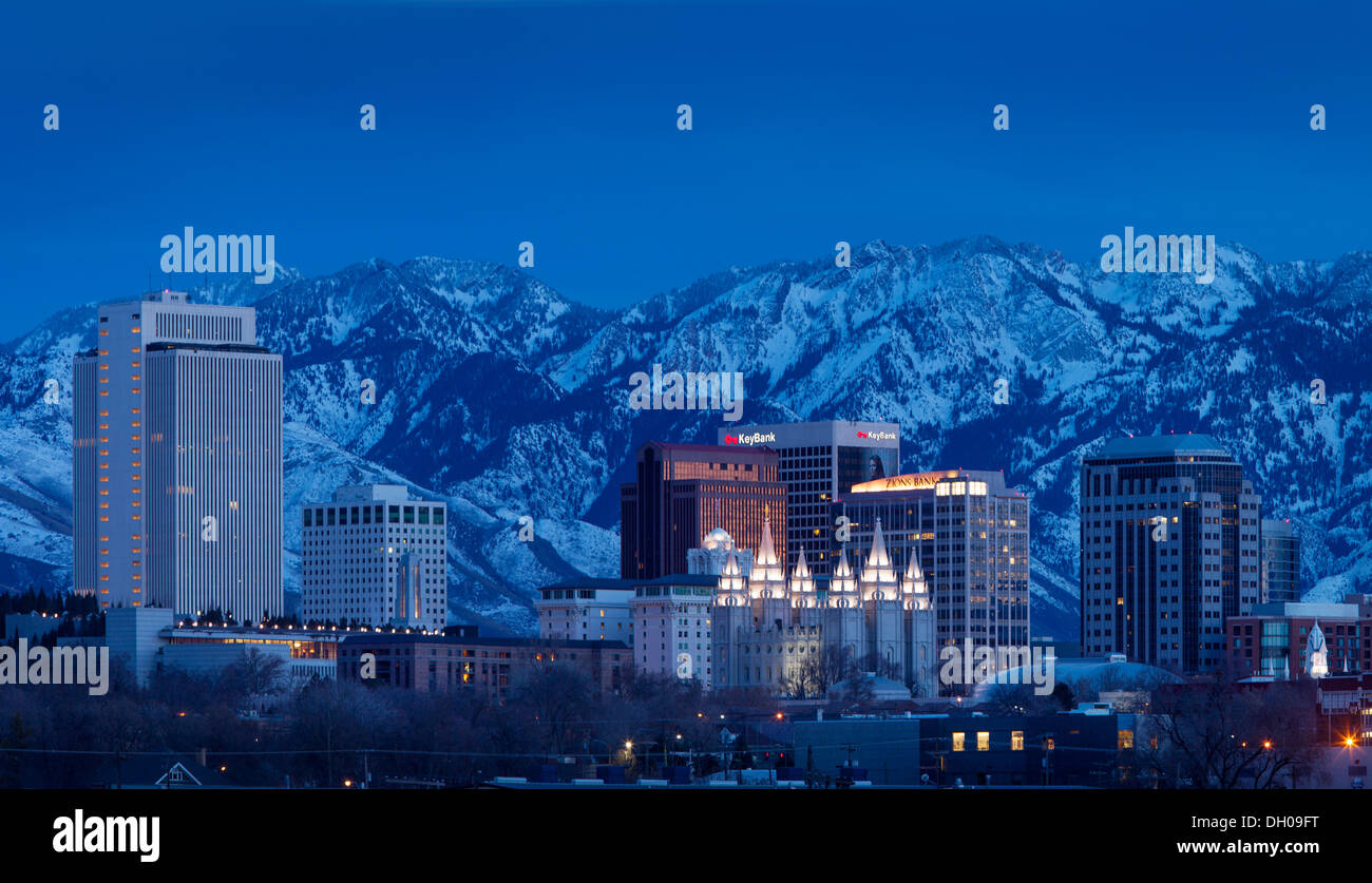 Utah skyline at night hi-res stock photography and images - Alamy