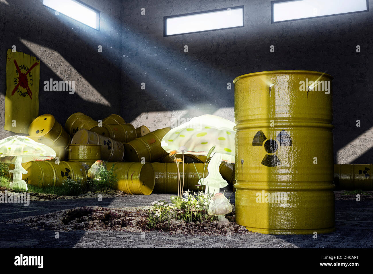 Barrel Radioactive Waste Disposal Stock Photos & Barrel Radioactive ...