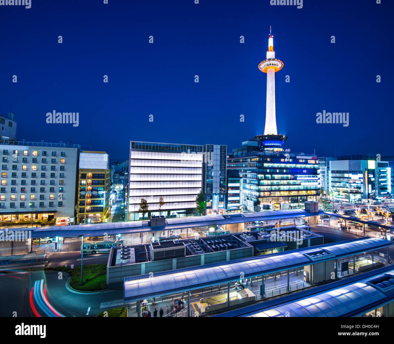 Kyoto, Japan skyline at Kyoto Tower Stock Photo - Alamy