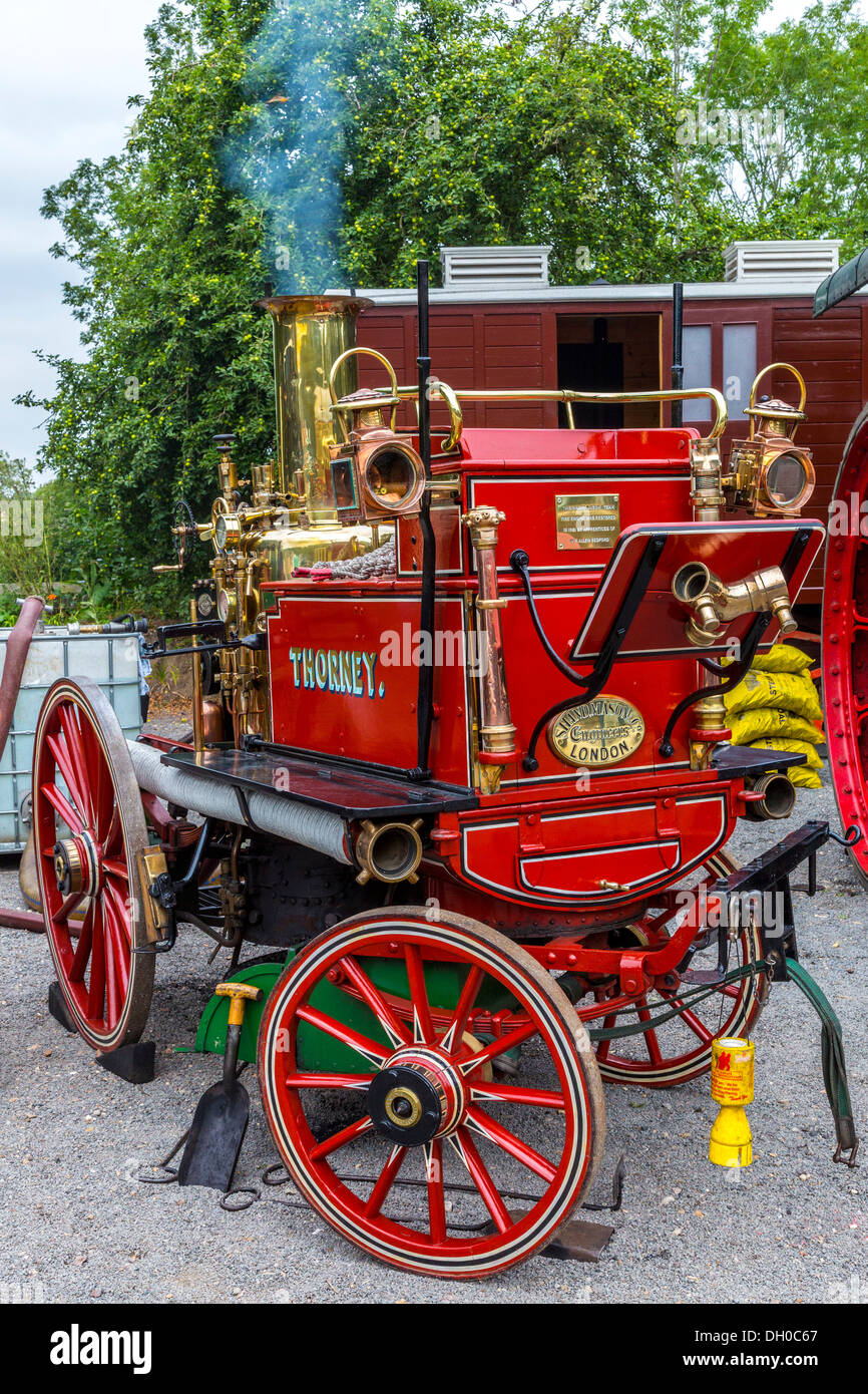 1908 Shand Mason Horse Drawn Steam Fire Engine, Thorney. At the ...